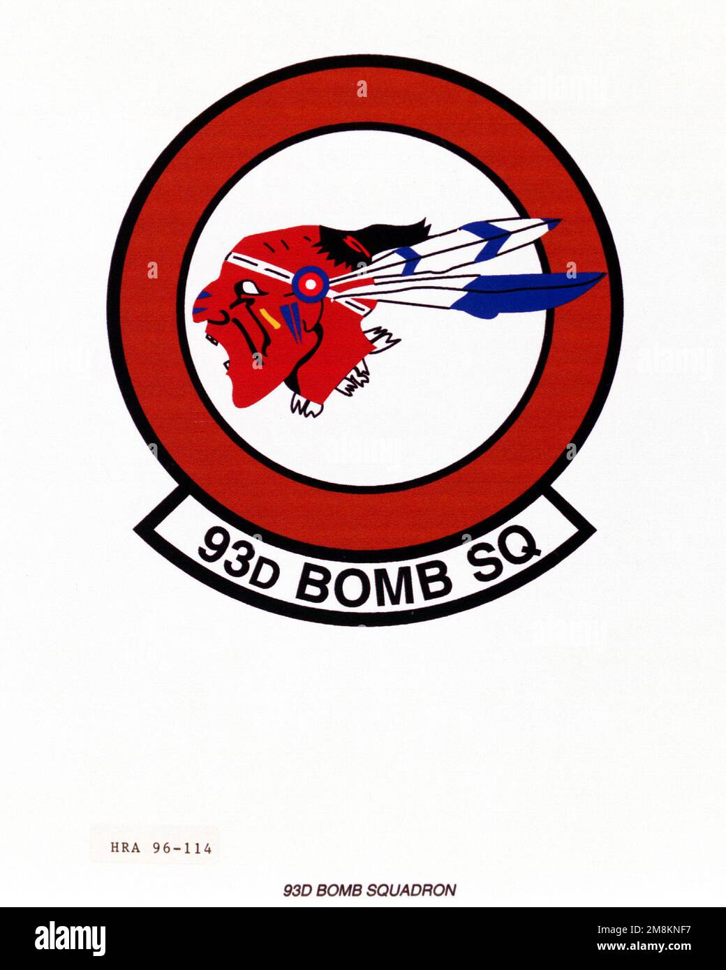 Air Force Organizational Emblem. 93rd Bomb Squadron Exact Date Shot ...