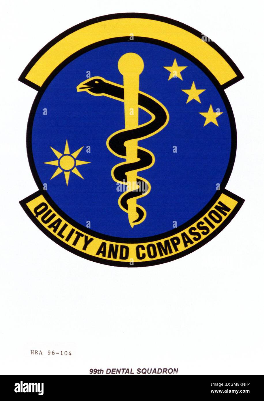 Air Force Organizational Emblem. 99th Dental Squadron Exact Date Shot ...