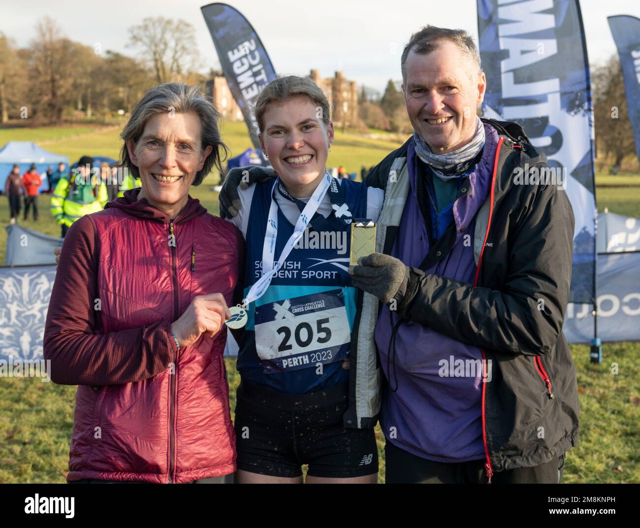 Perth, UK. 14th Jan, 2023. Megan Keith of Scottish Students Team ...