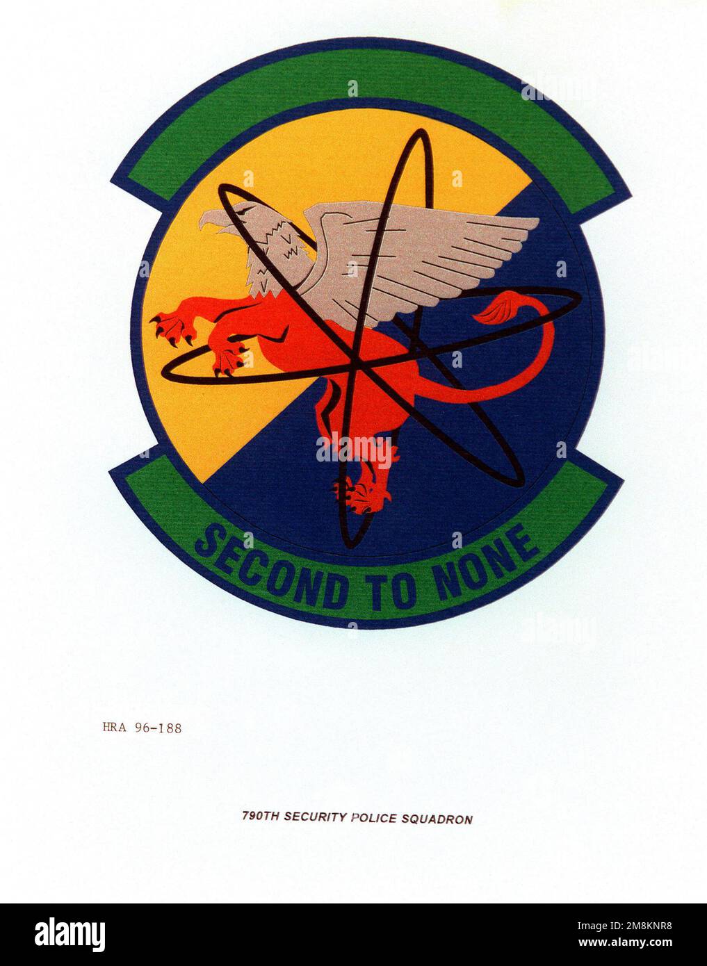 AIR FORCE ORGANIZATIONAL EMBLEM 790th Security Police Squadron Exact ...