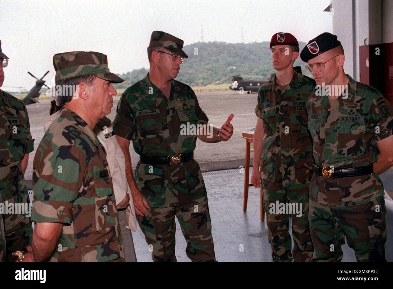 MAJ. GEN. Aguilera Bianchi, commander Bolivian Army, visits the US Army ...