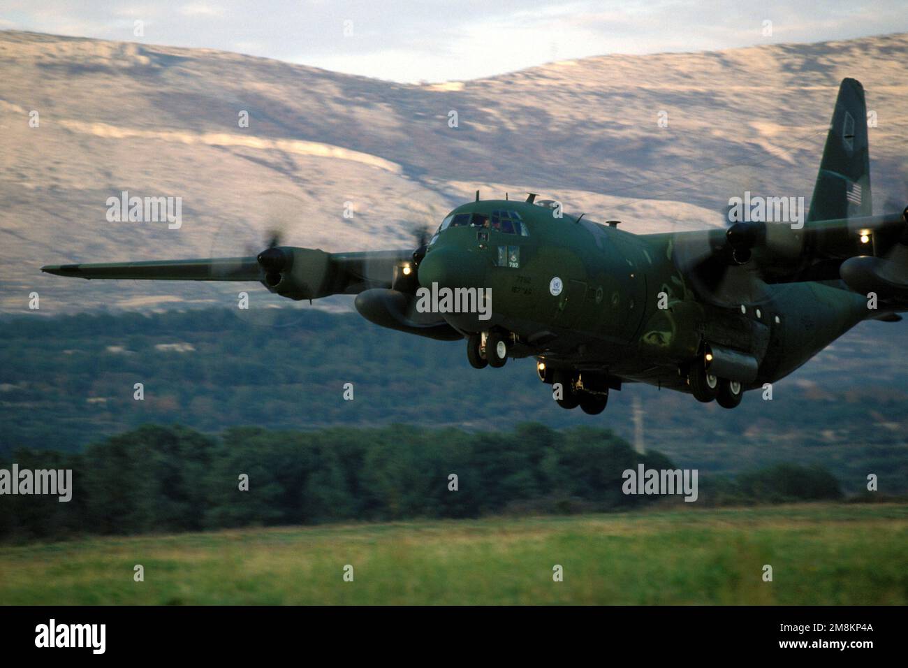 A United States C-130 takes off from Aerodrom Split. Subject Operation ...