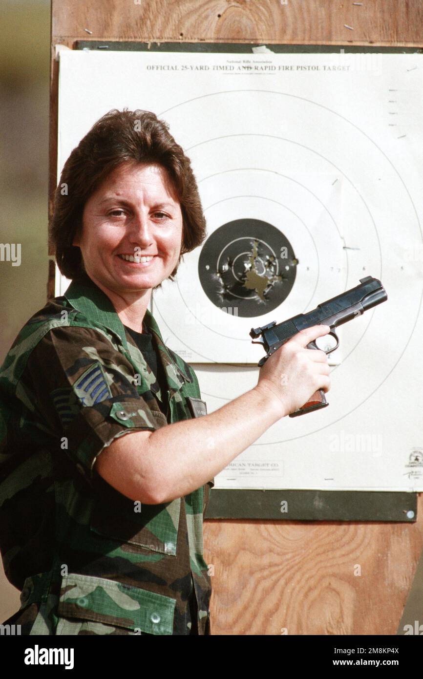 US Air Force Technical Sergeant Barbara A. Holtermann, superintendent ...