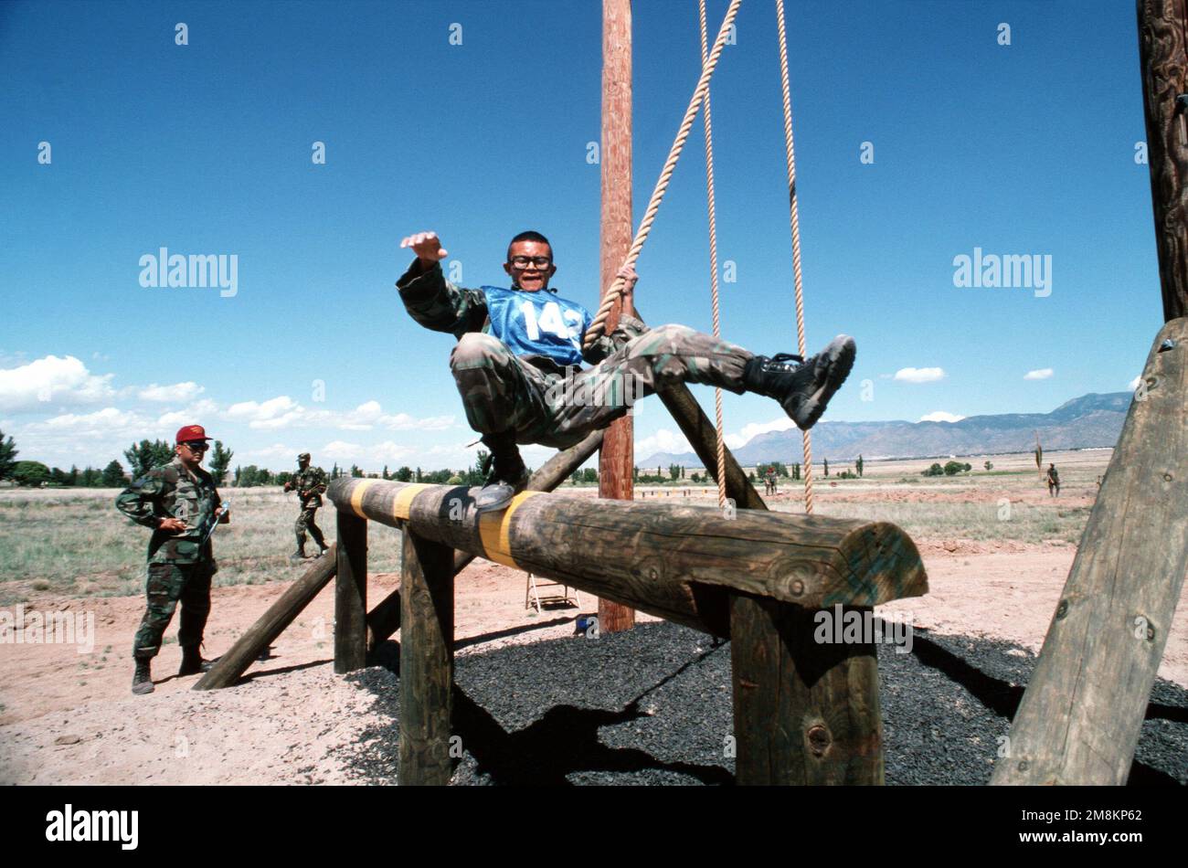 Competing at PEACEKEEPER CHALLENGE '96, US Air Force SENIOR AIRMAN Kim ...
