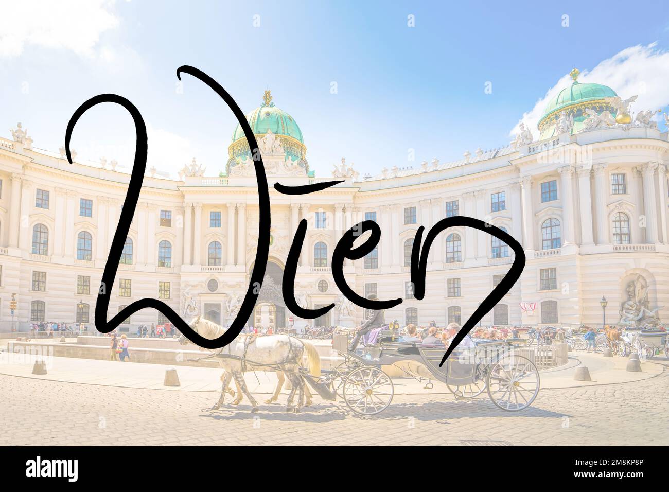 City name handwritten with a photo of the place in the background Stock ...