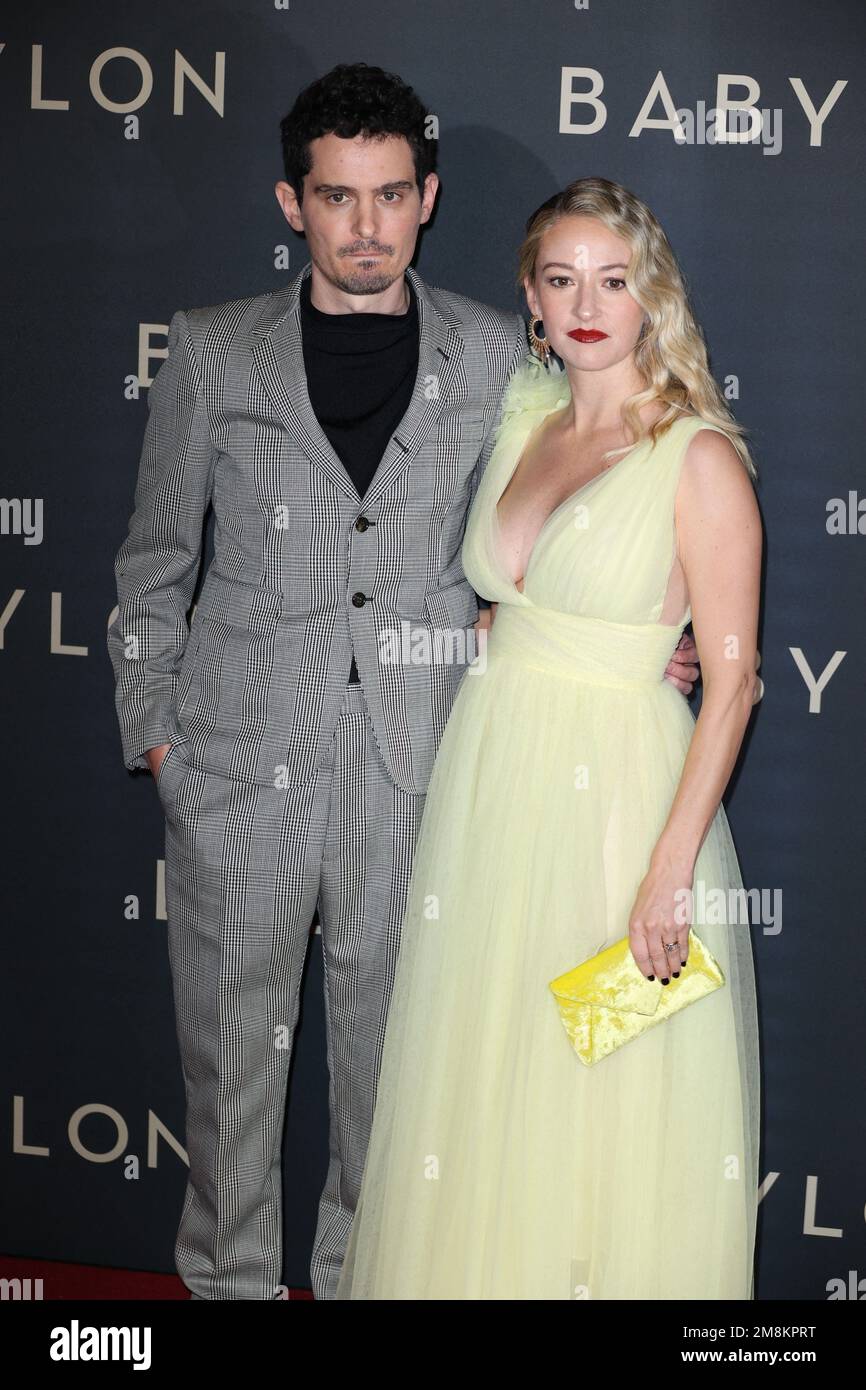 Paris, France. 14th Jan, 2023. Damien Chazelle and Olivia Hamilton ...