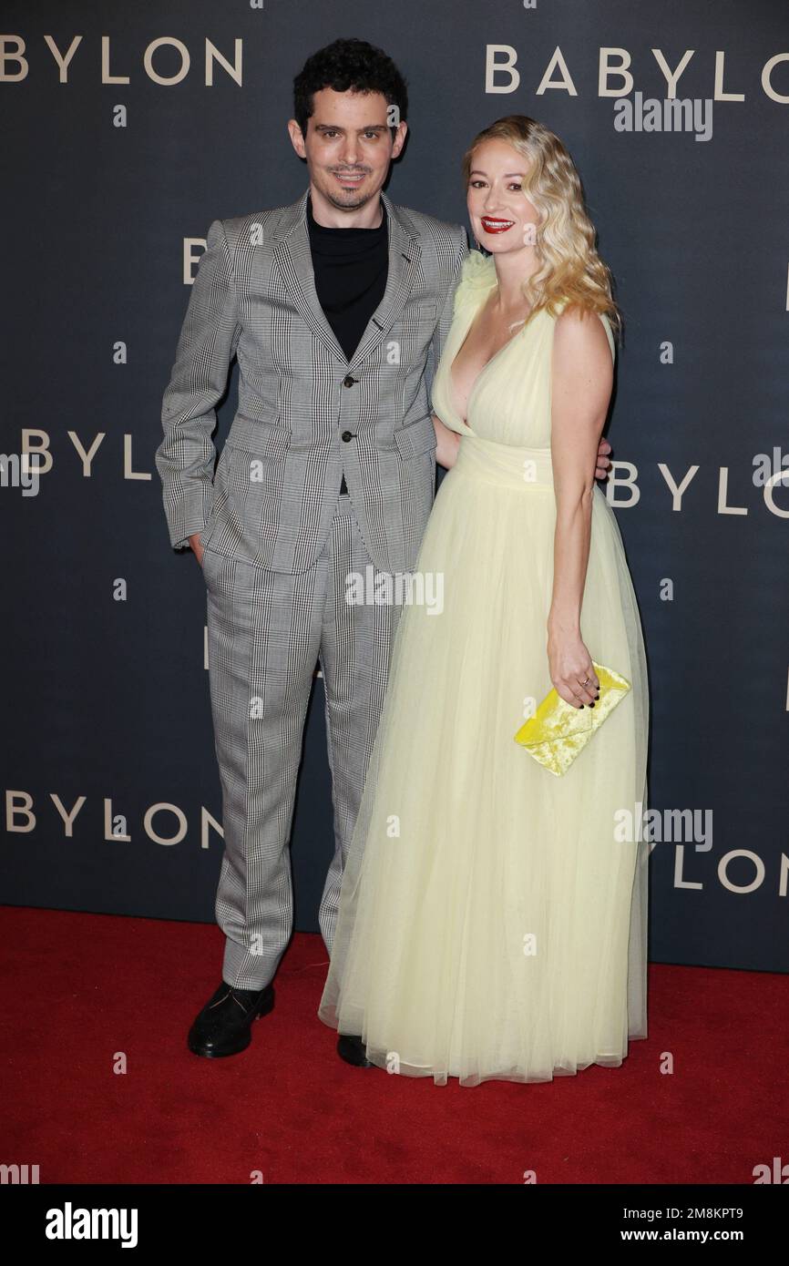 Paris, France. 14th Jan, 2023. Damien Chazelle and Olivia Hamilton ...