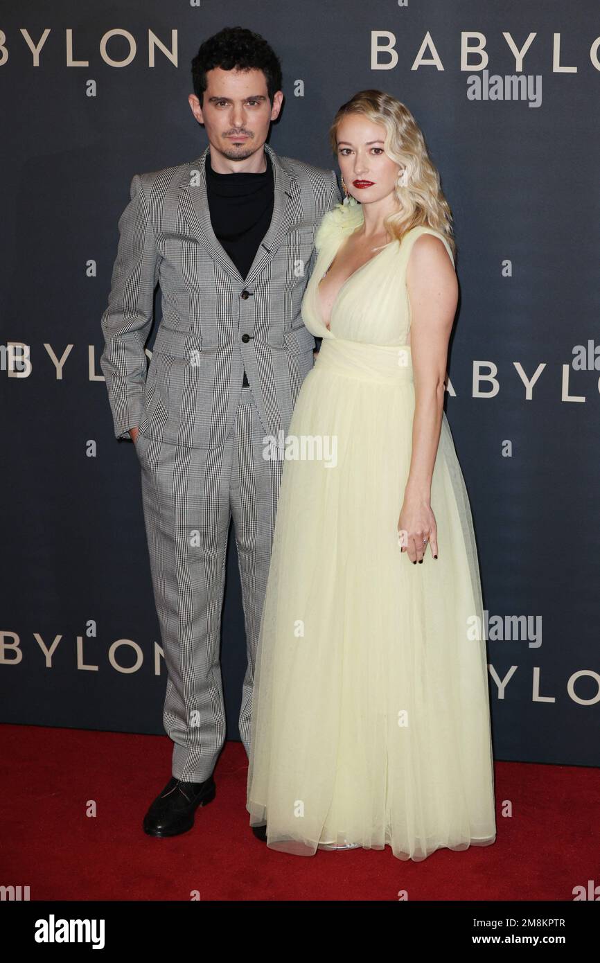 Paris, France. 14th Jan, 2023. Damien Chazelle and Olivia Hamilton ...