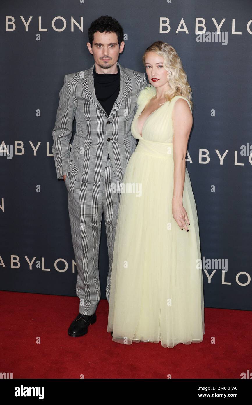 Paris, France. 14th Jan, 2023. Damien Chazelle and Olivia Hamilton ...