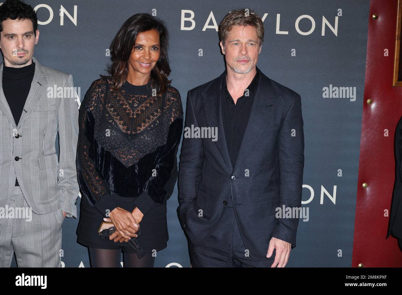Paris, France. 14th Jan, 2023. Karine Lemarchand and Brad Pitt attends ...
