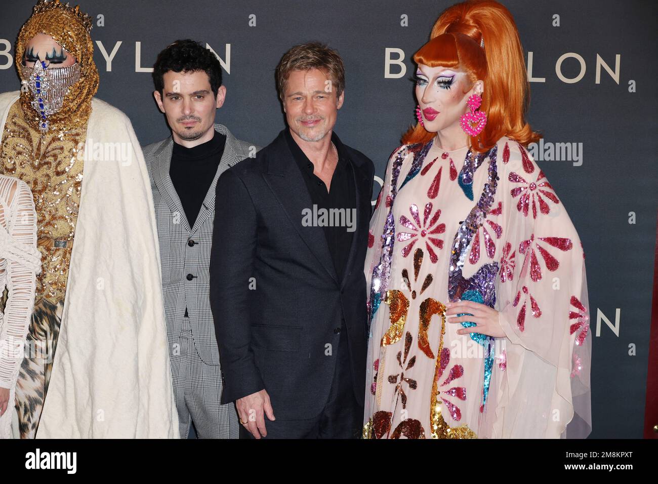 Paris, France. 14th Jan, 2023. Damien Chazelle, Brad Pitt and Paloma ...