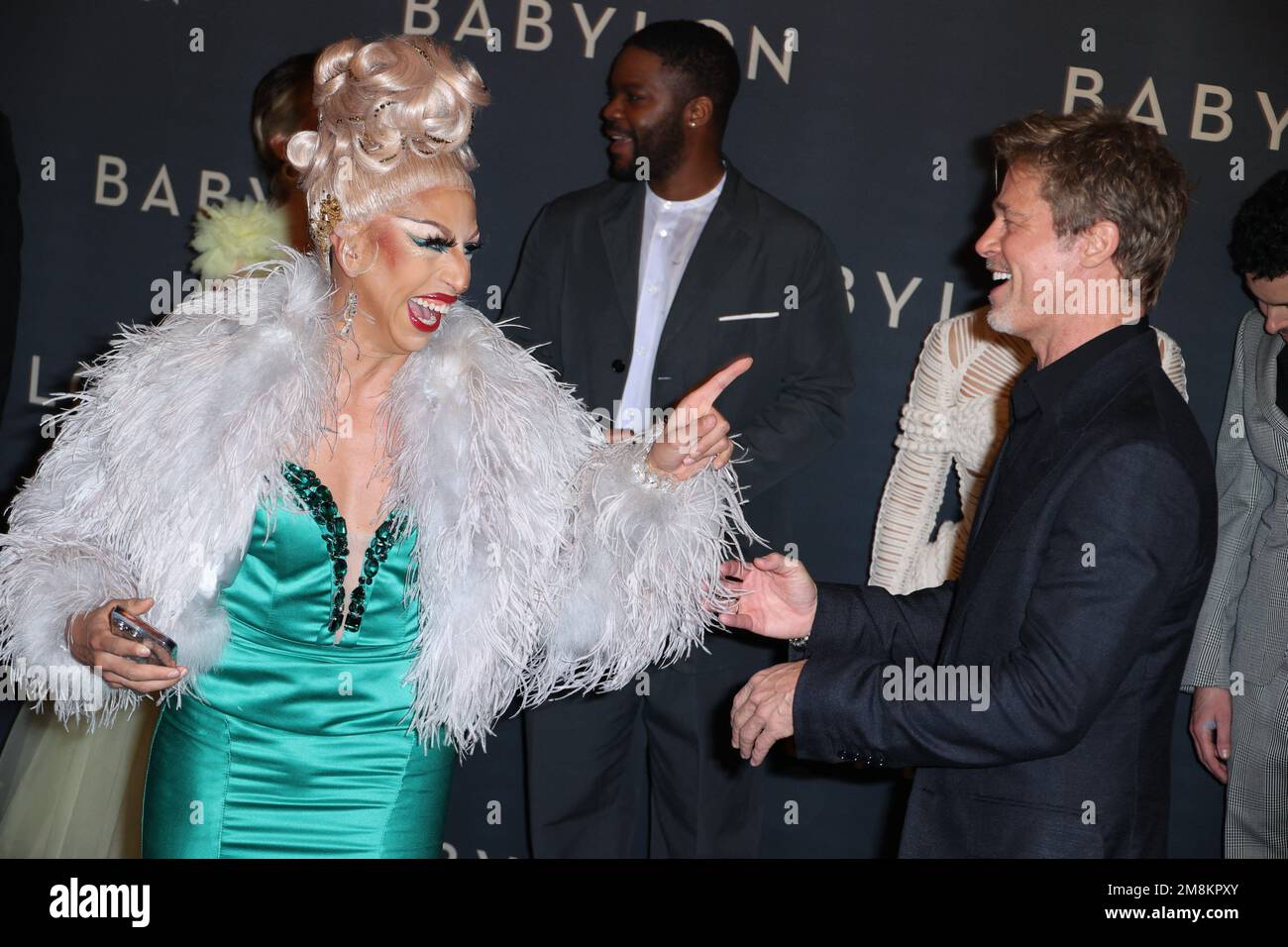 Paris, France. 14th Jan, 2023. LOLITABANANA and Brad Pitt attends ...