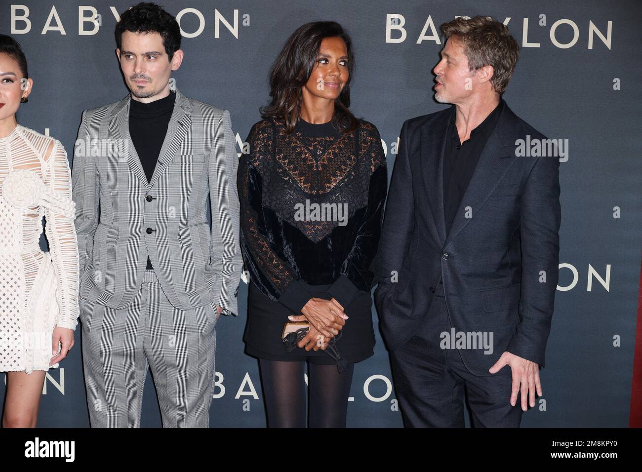 Paris, France. 14th Jan, 2023. Damien Chazelle, Karine Lemarchand and ...