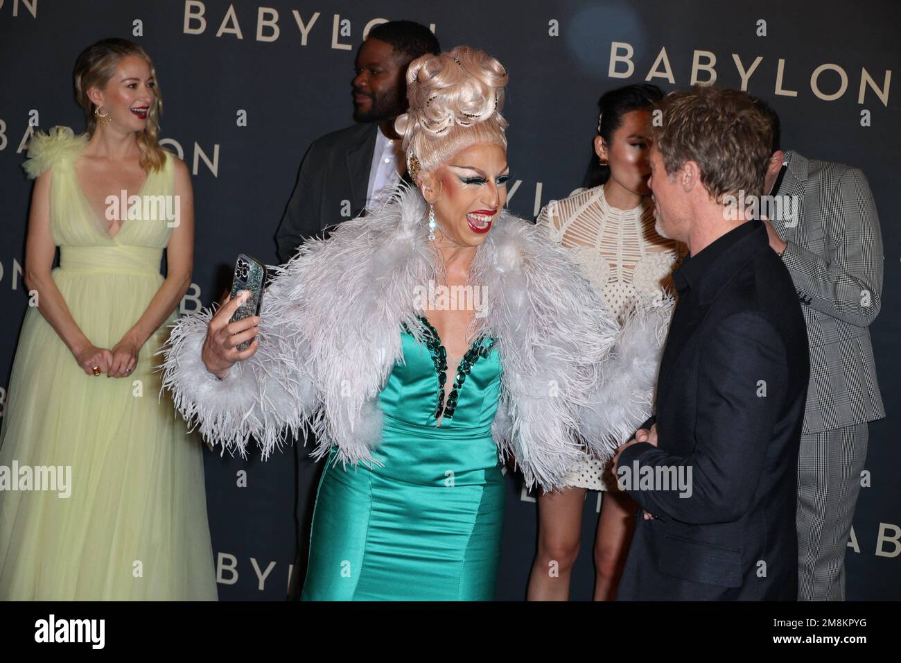 Paris, France. 14th Jan, 2023. LOLITABANANA and Brad Pitt attends ...