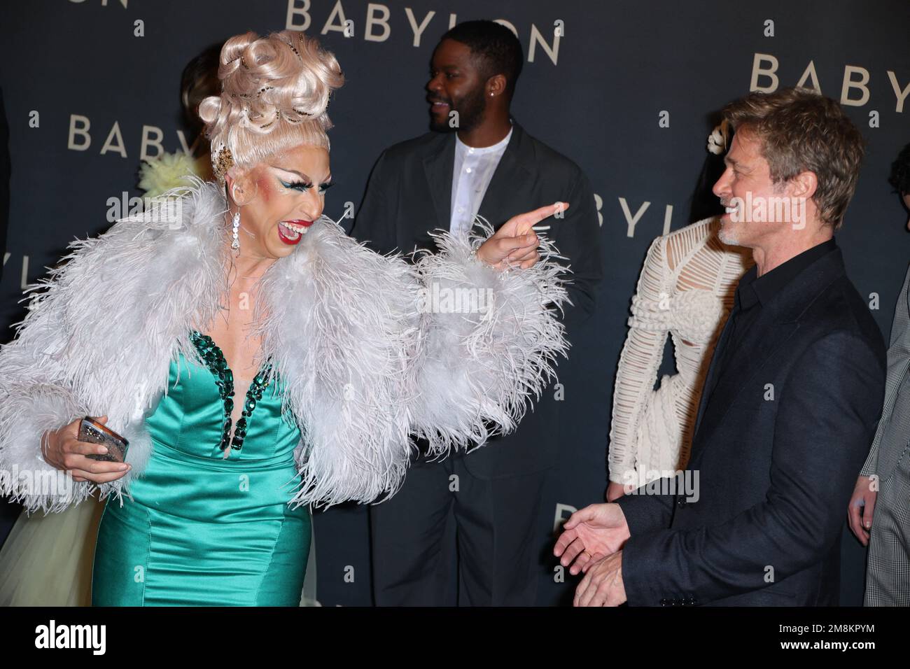 Paris, France. 14th Jan, 2023. LOLITABANANA and Brad Pitt attends ...