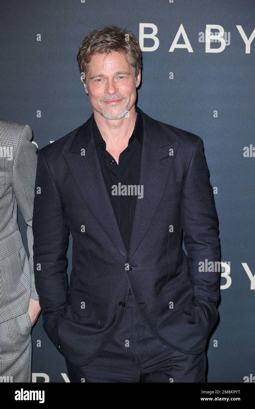 Paris, France. 14th Jan, 2023. Brad Pitt attends Babylon Premiere held ...