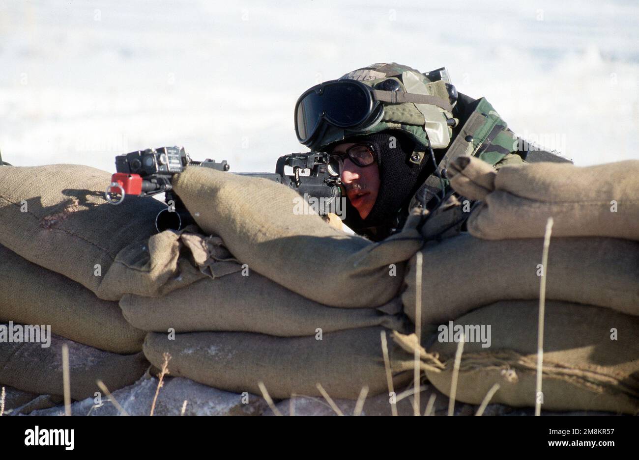 After suffering losses from the "Enemy" night attack, the camp security ...