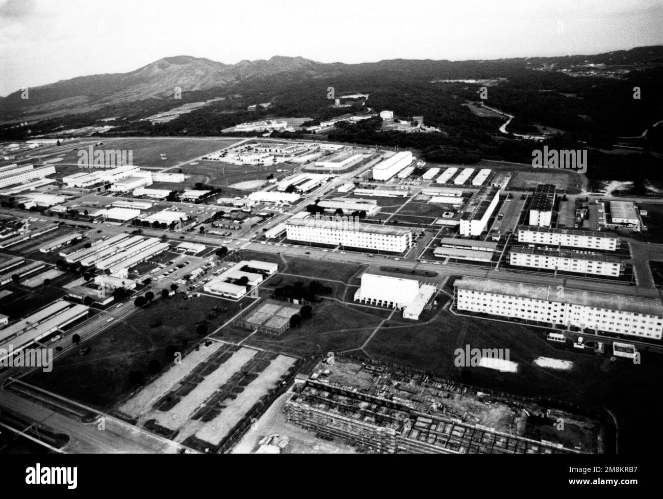 Aerial overview of Camp Hansen. Base: Marine Corps Base, Camp Hansen State: Okinawa Country ...
