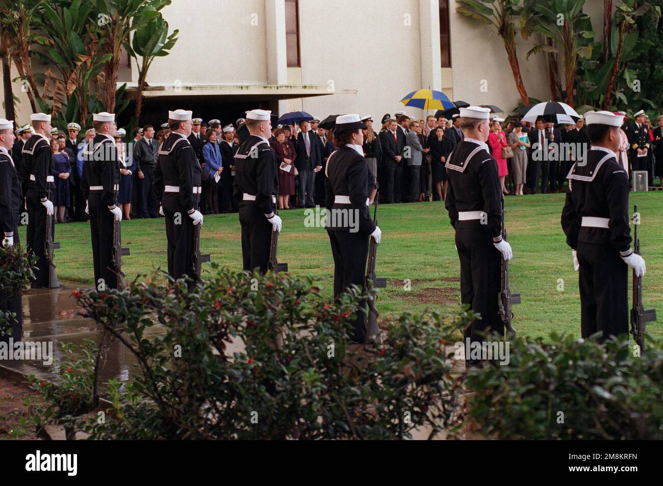 Family, friends and shipmates pay their respects to LT. CDR. J. Stacy ...