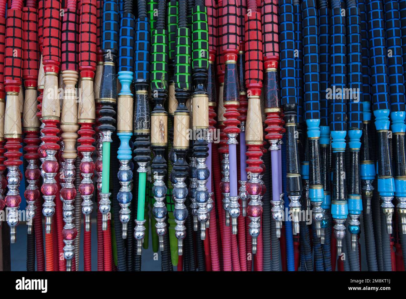 Shisha pipes on display in a shop in Tunis Stock Photo - Alamy