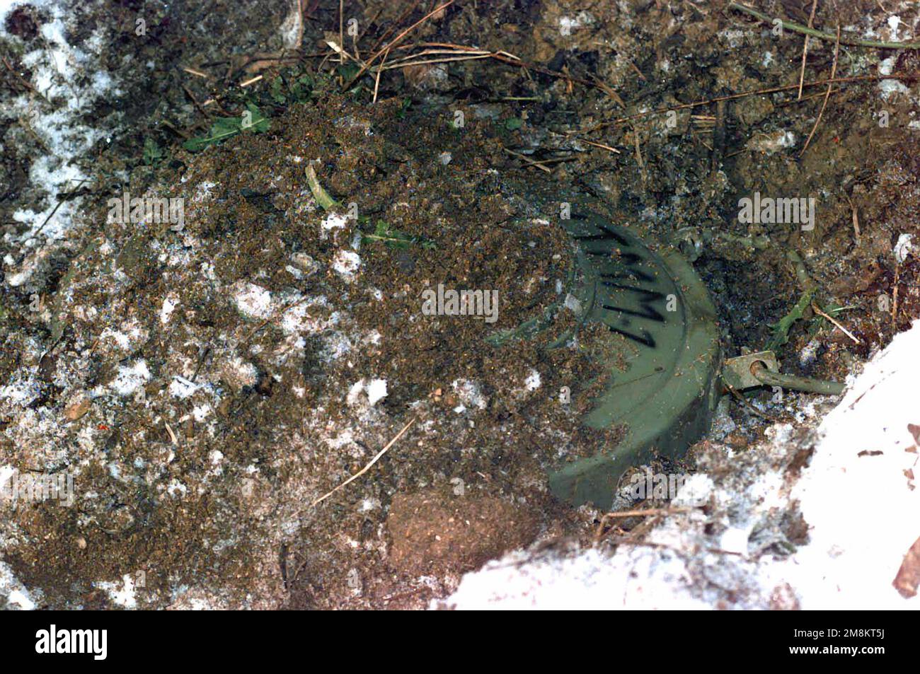 This photograph of a TMM-1 Anti-Tank Mine was used for mine awareness ...