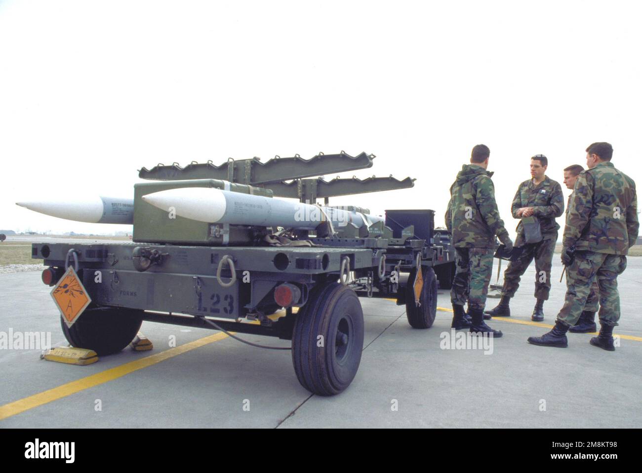 Weapon Load Team 21, 510th Fighter Squadron, Aviano Air Base, Italy ...