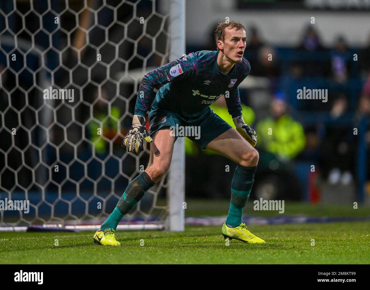 Ipswich, UK. 14th Jan, 2023. Ipswich Town goalkeeper Christian Walton ...