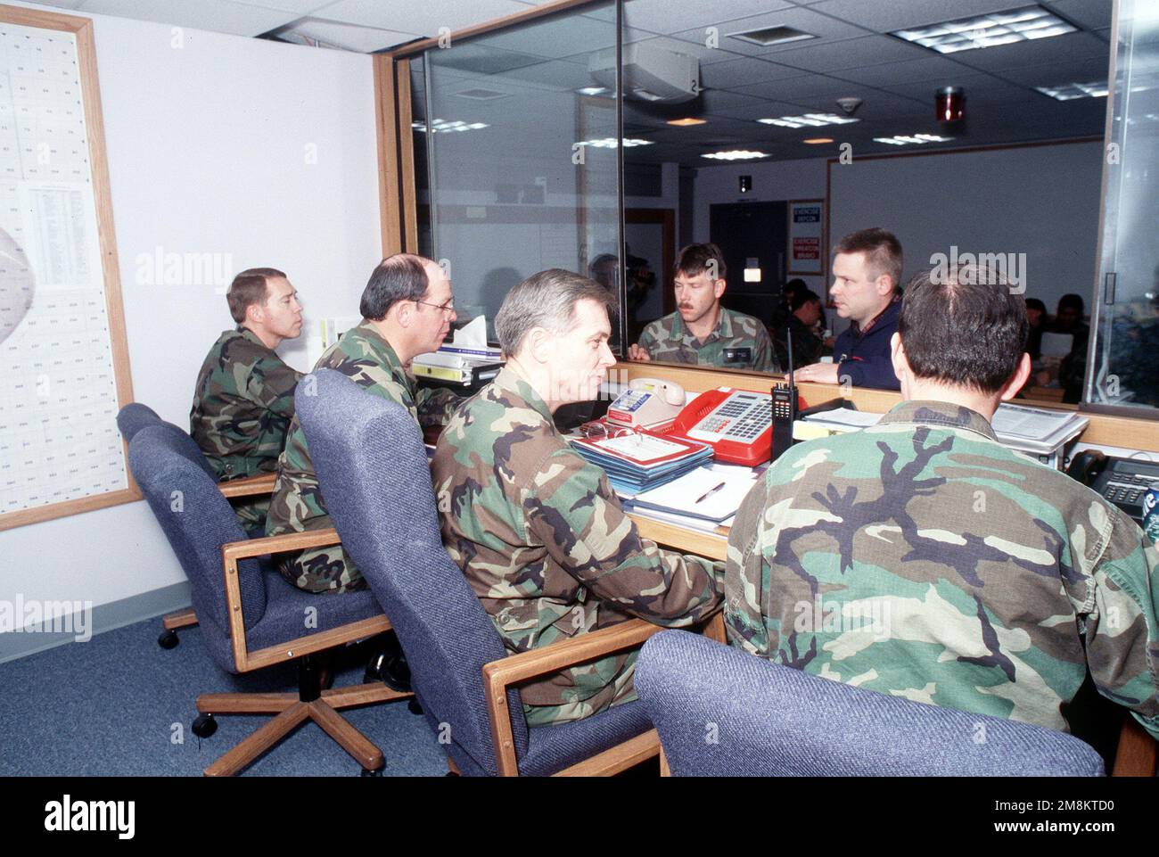 In a secure area of building 845, 21st Space Wing's Headquarters ...