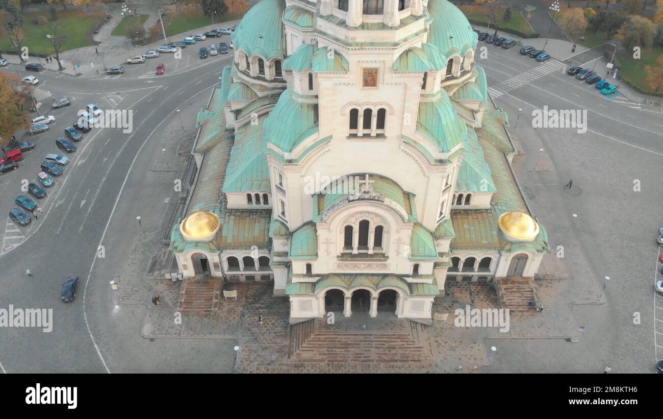 A beautiful view of the St. Alexander Nevsky Cathedral in Sofia ...