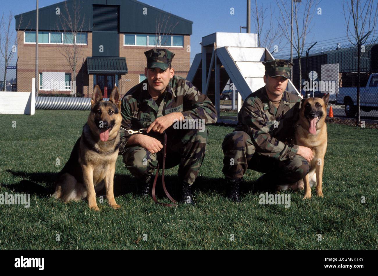 Machinist Mate First Class (MA1) Thomas Barnes and MA2 John McGuire ...