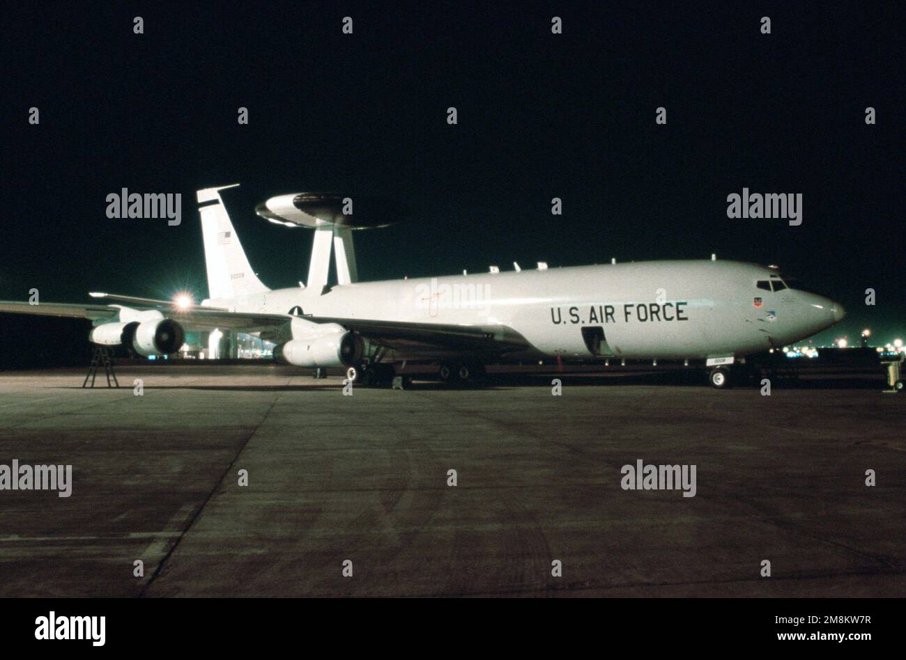 Right side view of an E-3 Sentry aircraft. Country: Unknown Stock Photo ...