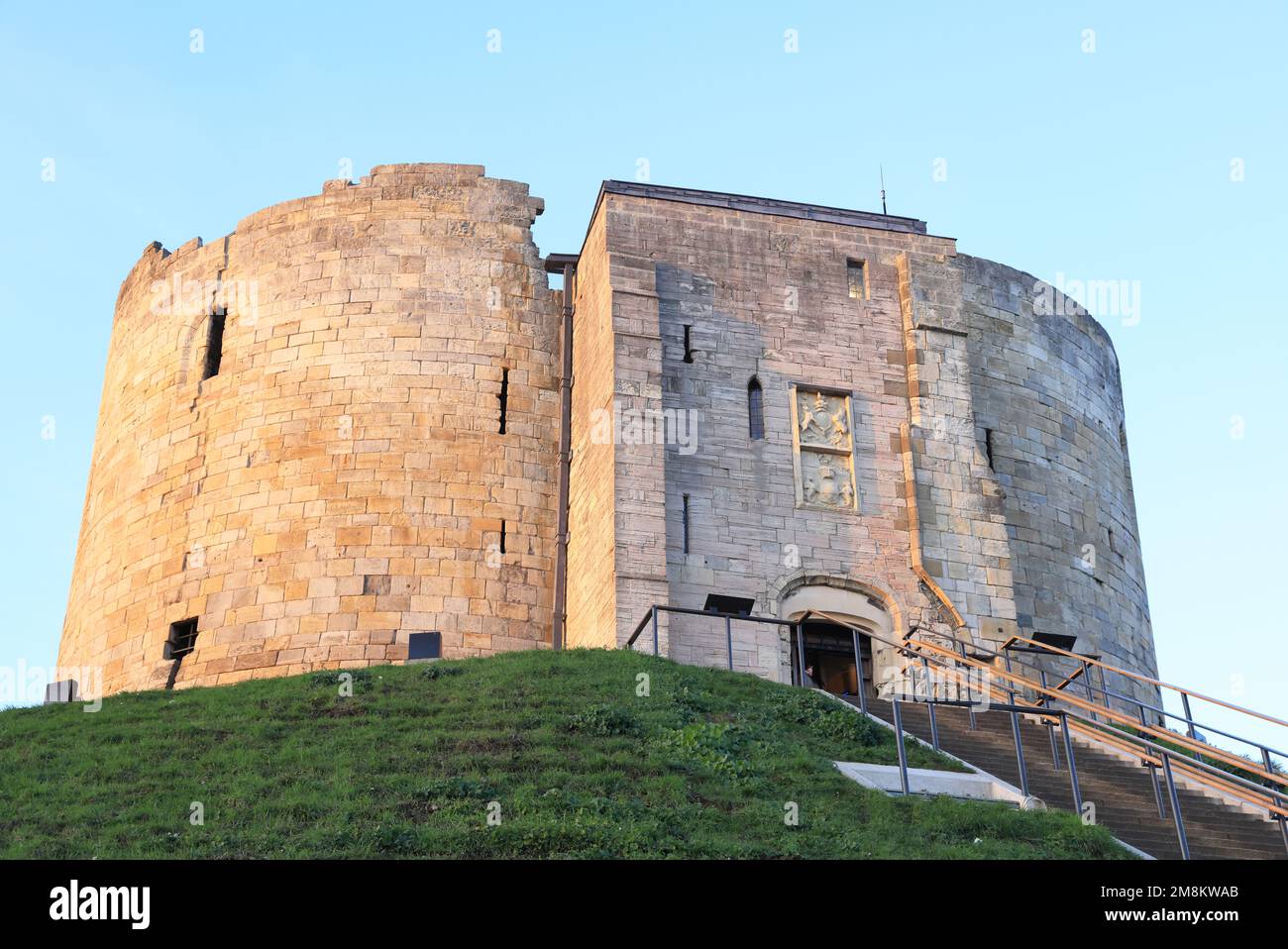 English Heritage property, Clifford's Tower, a 13th century castle keep ...