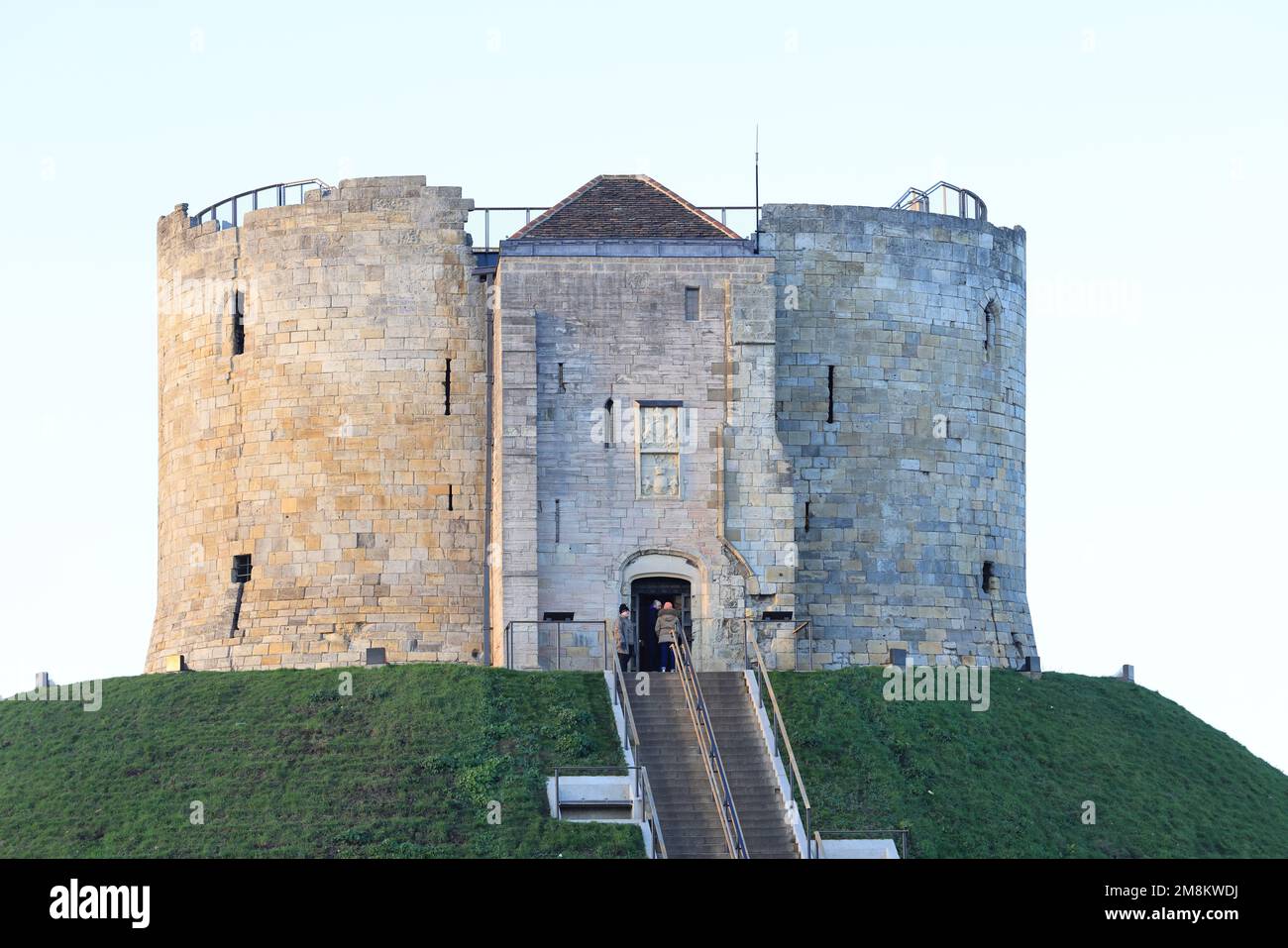 English Heritage property, Clifford's Tower, a 13th century castle keep ...