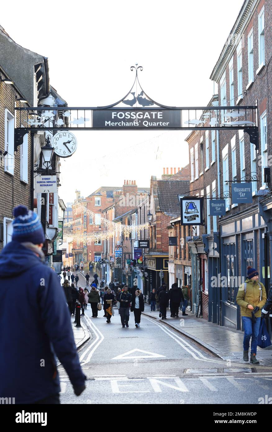 Fossgate Merchants Quarter, an ancient street in York, full of cool ...