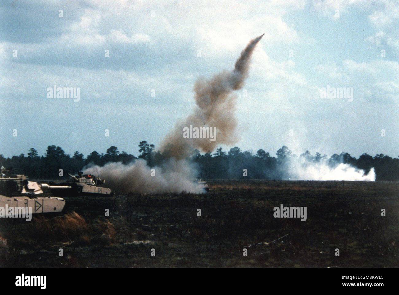 M-1 Abrams Tanks from the 1ST Brigade, 24th Infantry Division ...