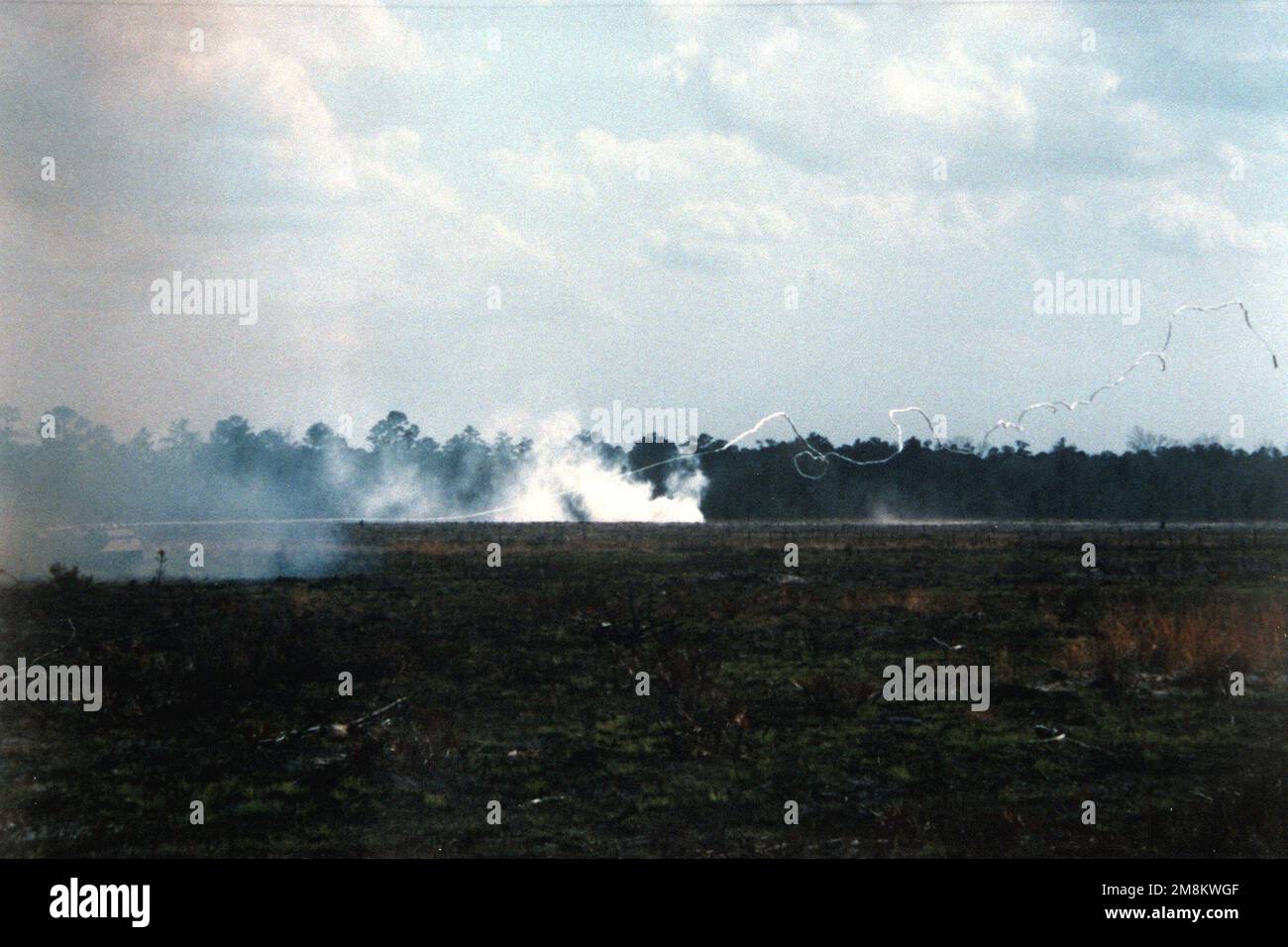 Smoke rise as the 1ST Brigade, 24th Infantry Division (Mechanized ...
