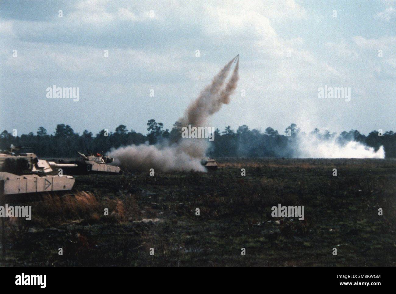 M-1 Abrams Tanks from the 1ST Brigade, 24th Infantry Division ...
