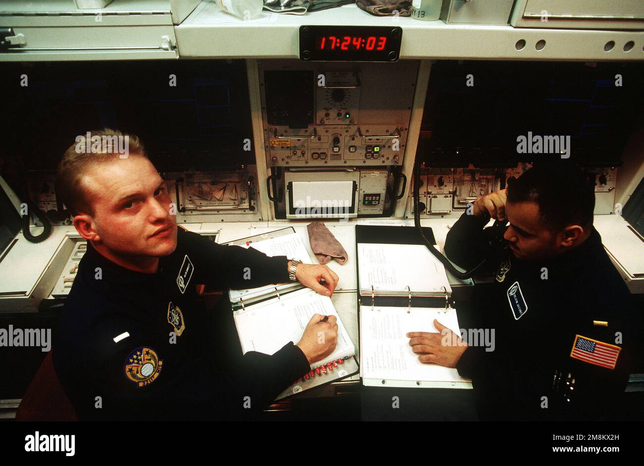 1ST LT. Glen Roberts and 2nd LT. Kelvin Jacobs from the 90th Missile ...