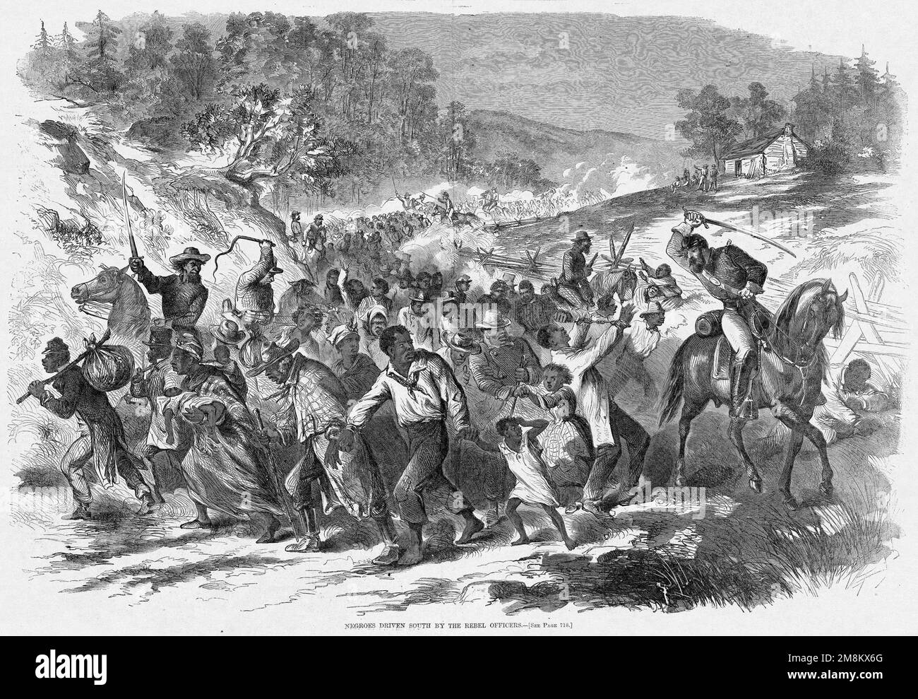 This scene depicts the common practice of moving slaves farther South ...