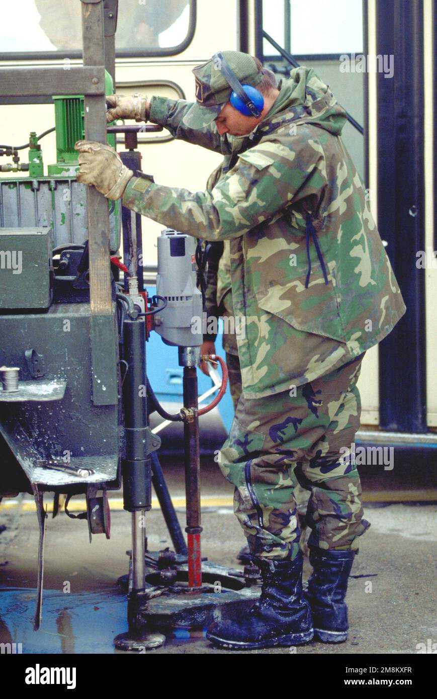 Air Survey team member, STAFF SGT. Jeffrey S. Schneberger, 617th Civil ...