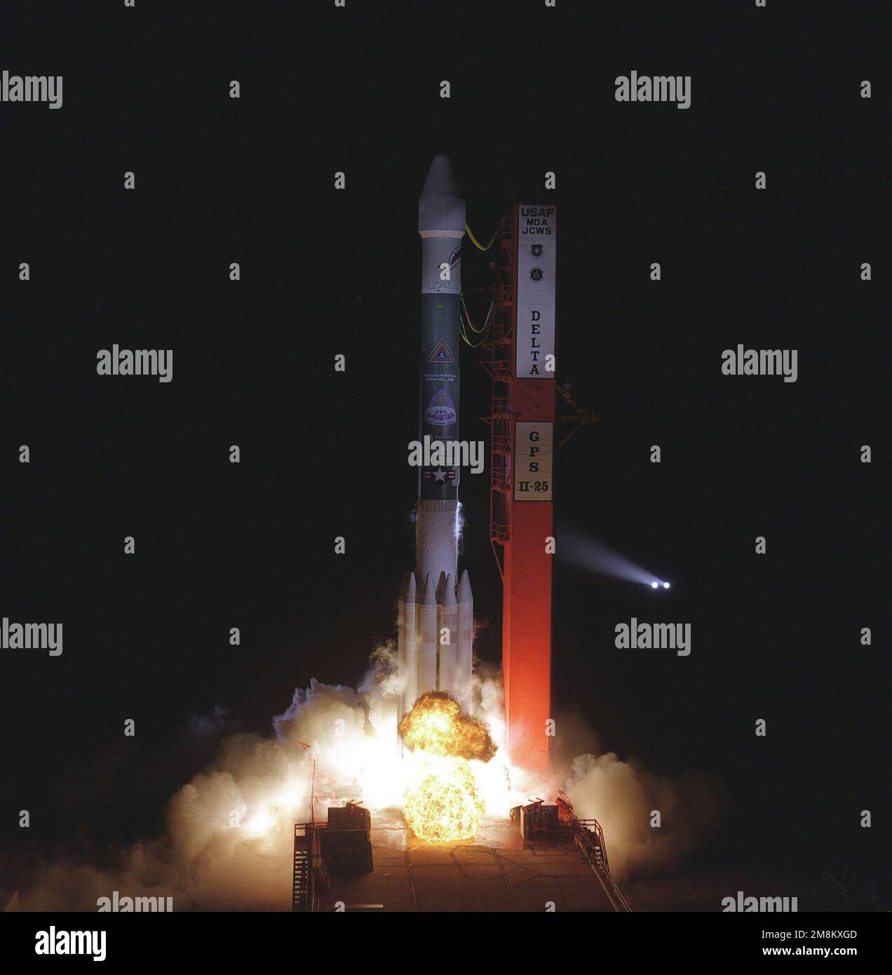 A McDonnell Douglas Delta II space lift vehicle successfully lifted off ...