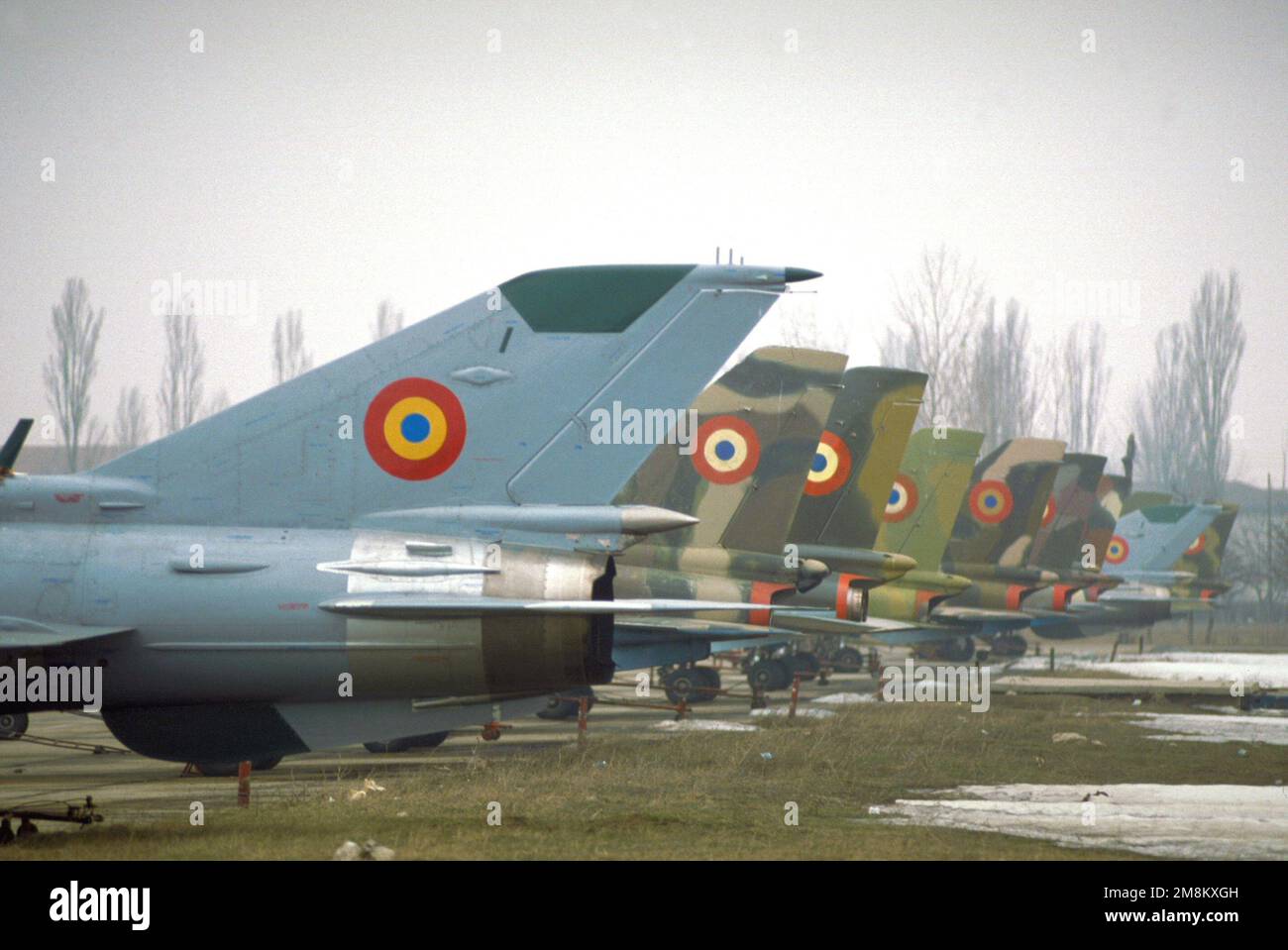 At Craiova Air Base, Craiova, Romania, obsolete and abandoned MIG-15 ...