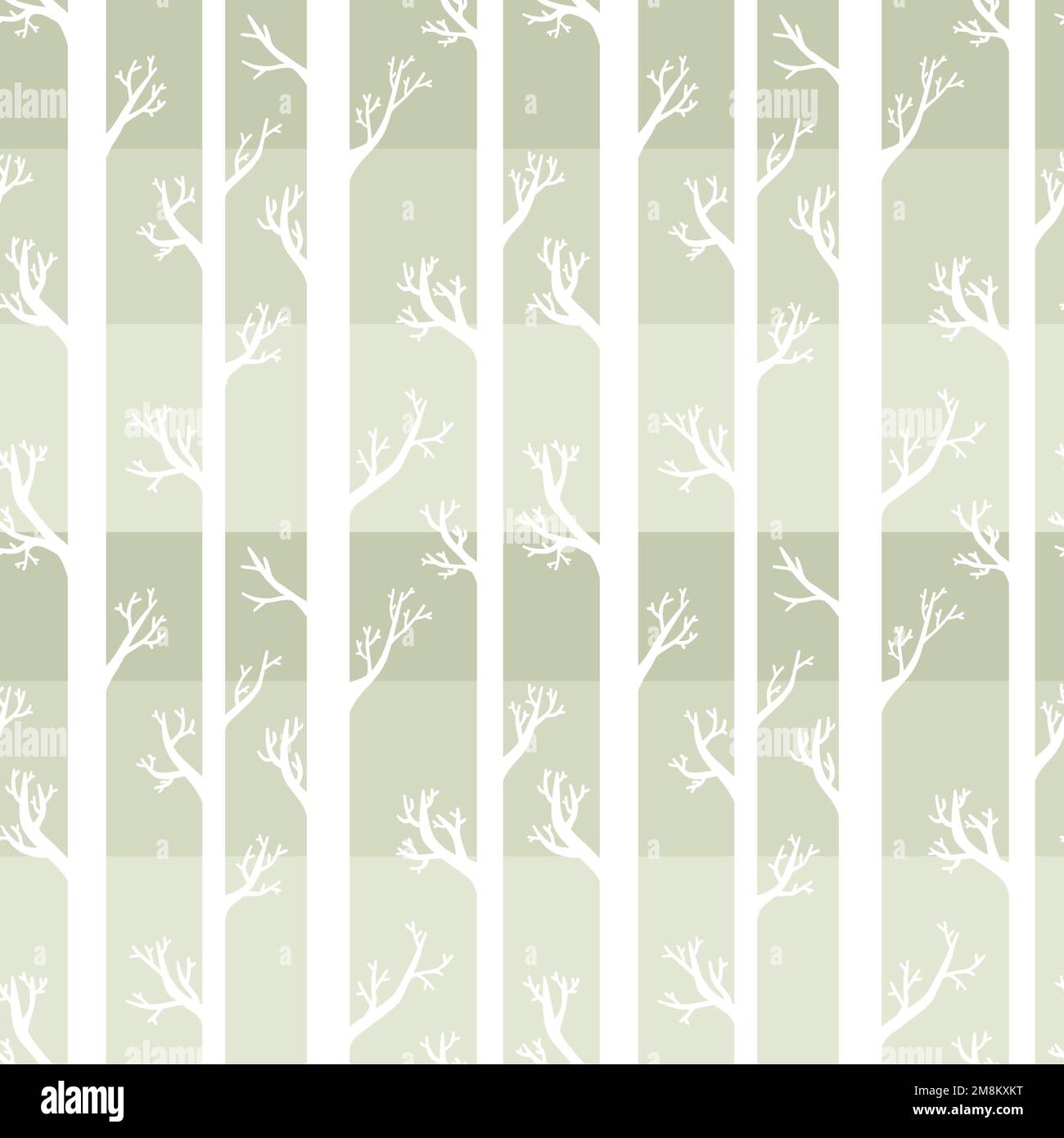 Abstract cartoon forest seamless tree and branches pattern for wrapping ...