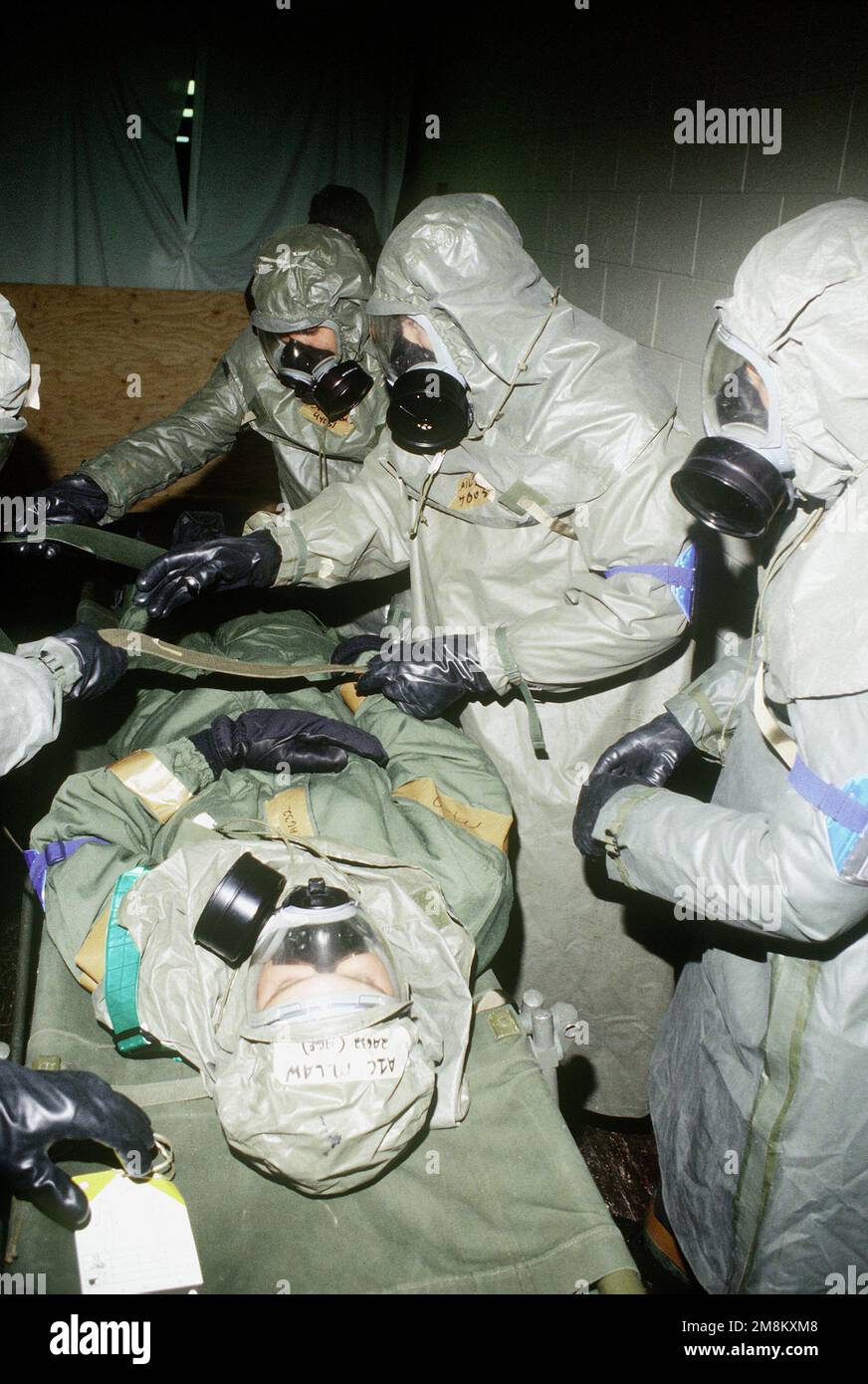 At the Casualty Collection Point for the 43rd Air Refueling Group's ...