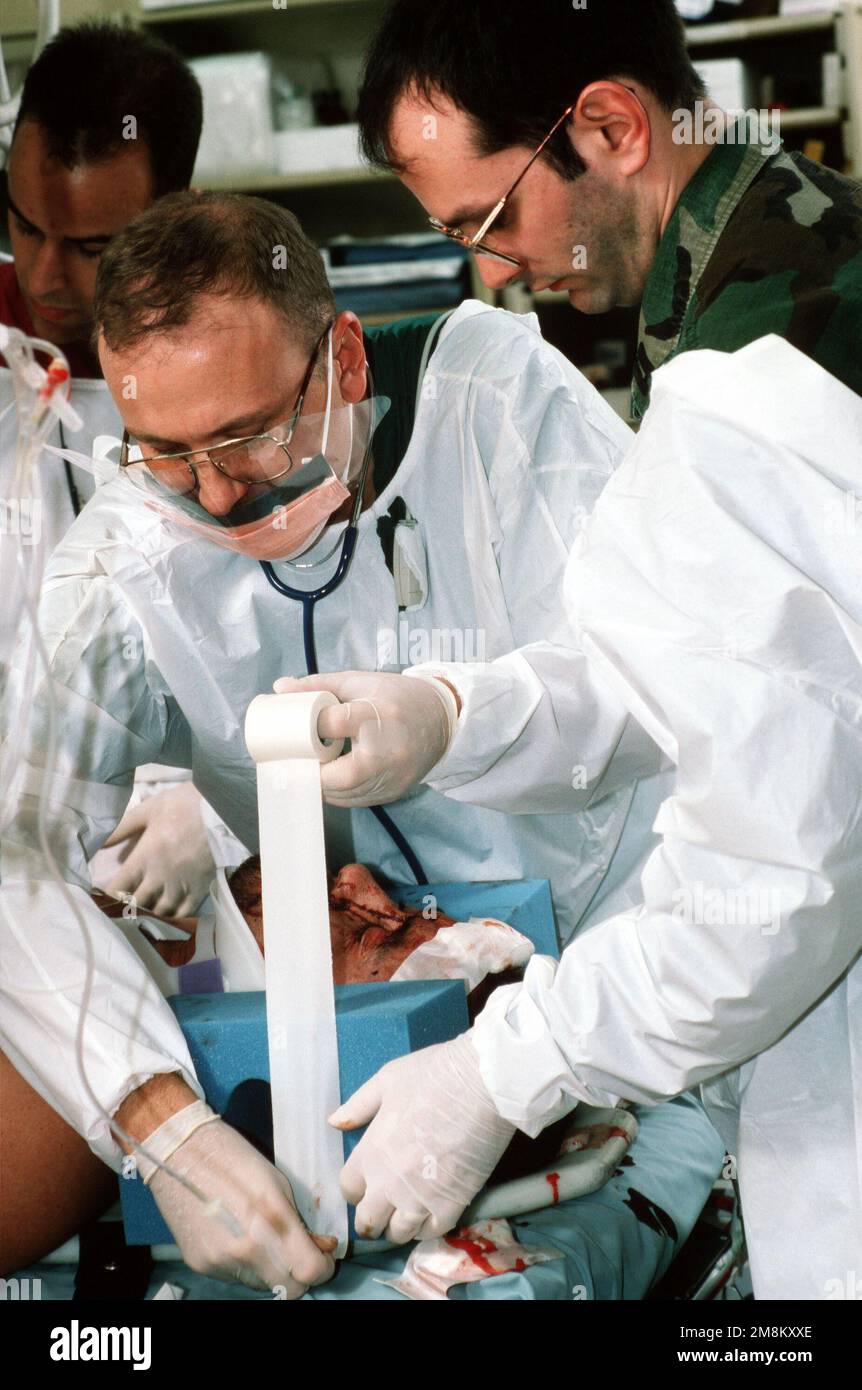 US Air Force STAFF Sergeant Steve Mackin and US Air Force Captain Roy ...