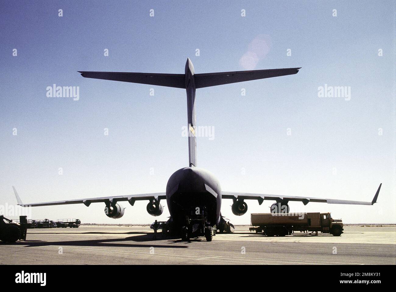 A C-17A aircraft from the 14th Airlift Squadron, Charleston Air Force ...
