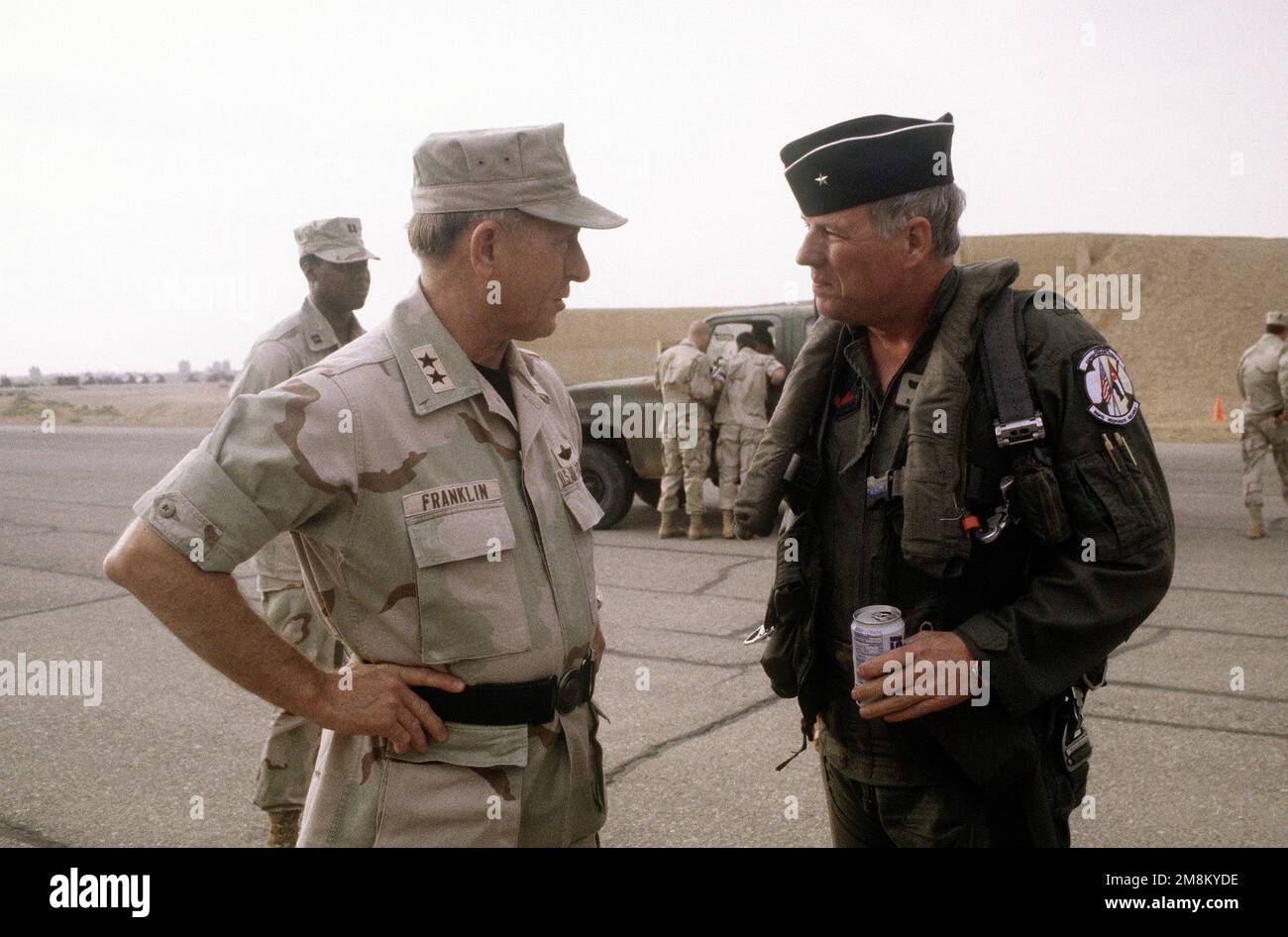 Major GEN. Carl F. Franklin (Left), the Joint Task Force, Southwest ...