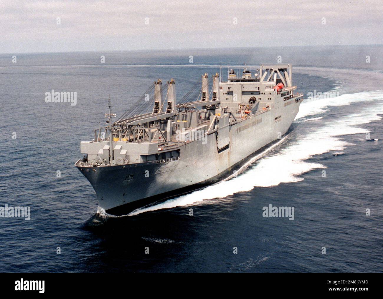 A port bow view of the Military Sealift Command (MSC) vehicle transport ...