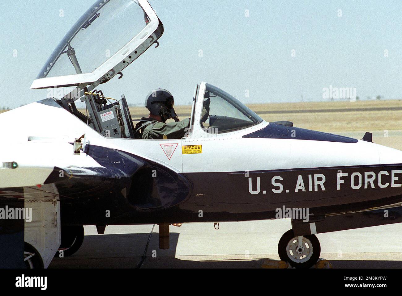 CAPT. Brian Henderson takes over the cockpit for evaluation of the T-37 ...