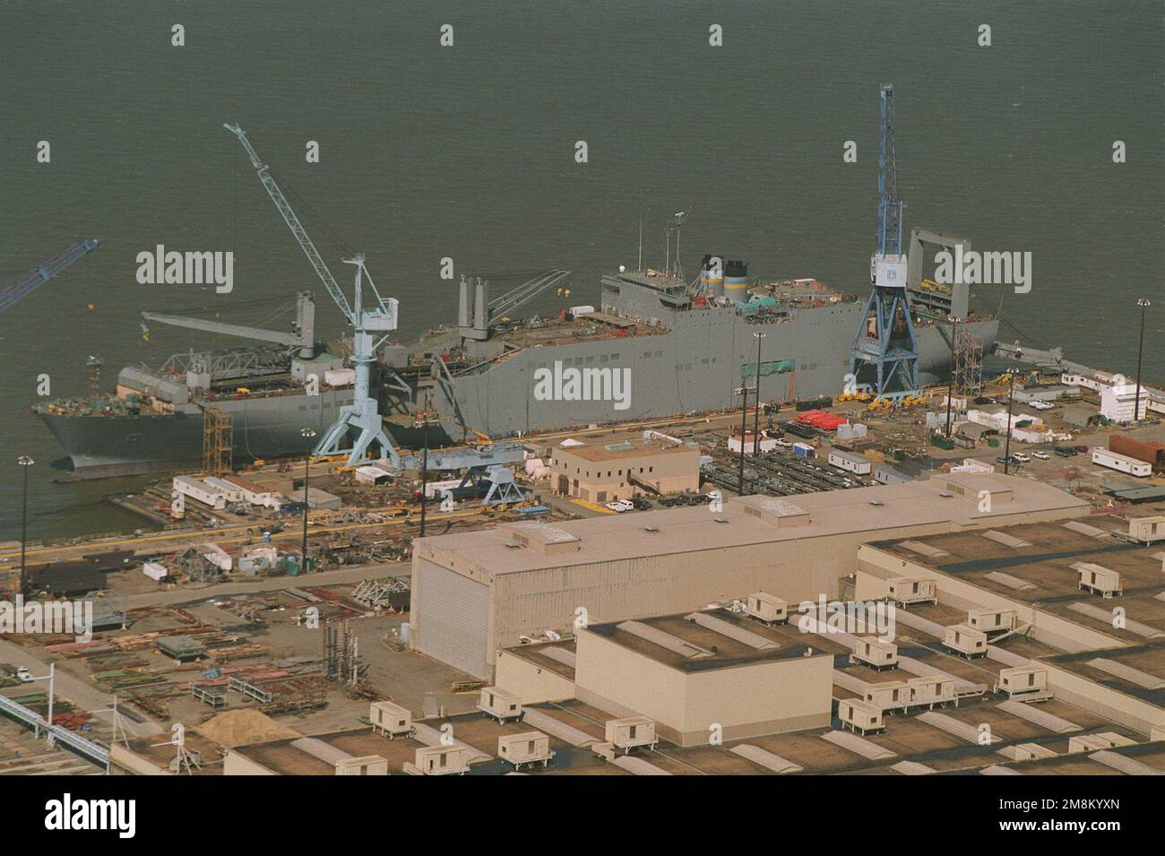 Aerial port bow view of the Military Sealift Command vehicle transport ship USNS GORDON (T-AKR ...
